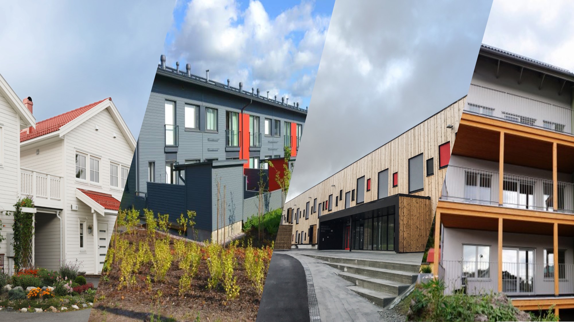 Building types - Construction of prefab Timbeco Woodhouse UK