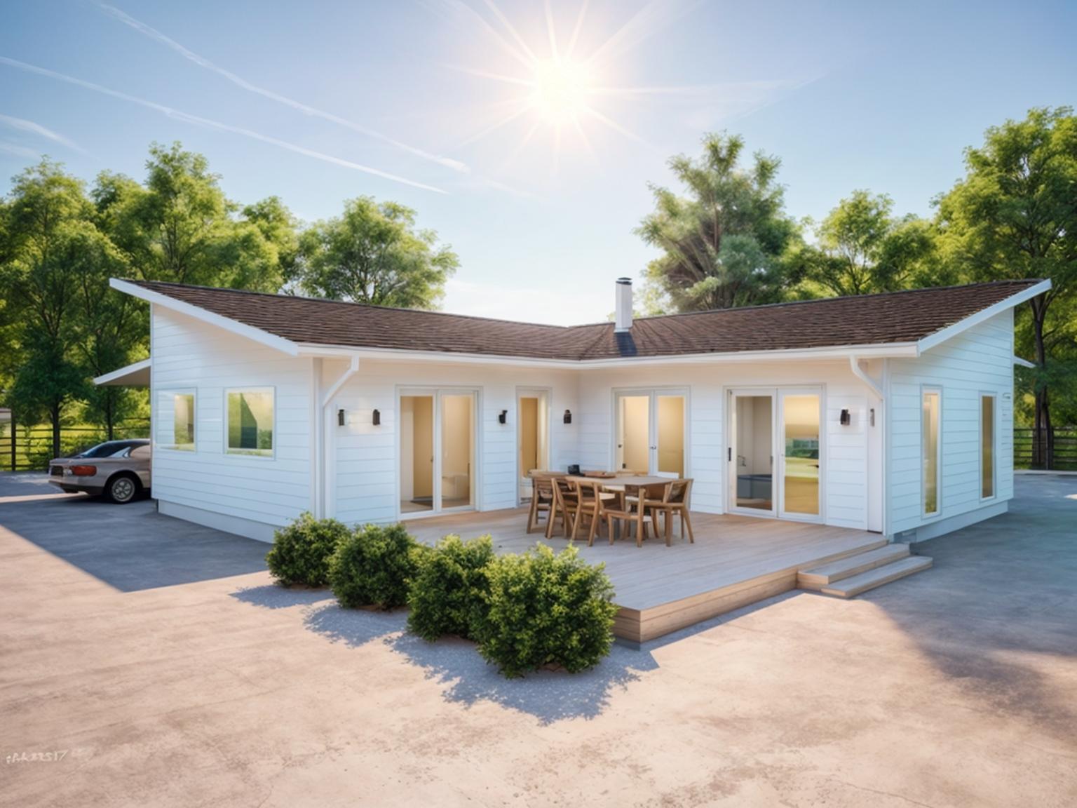 Elementmaja L-kujulise planeeringuga maja - Timbeco Ehitus