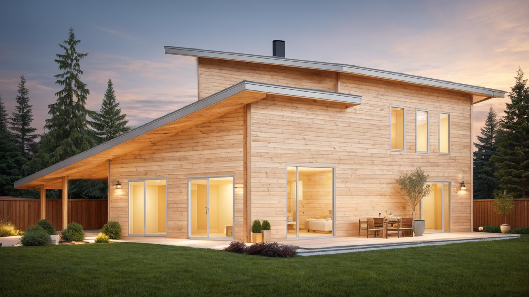 Elementmaja Joonest 136 eramaja projekt - Timbeco Ehitus OÜ